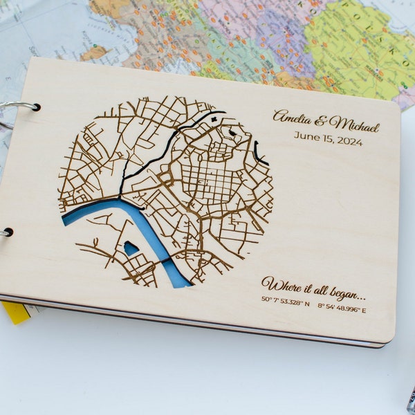 Map Guest Book - Etsy