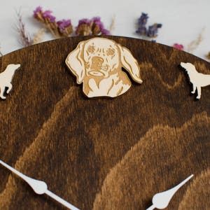 Beagle Dog Clock | Beagle Portrait Clock | Gift for Dog Lovers | Wood ...