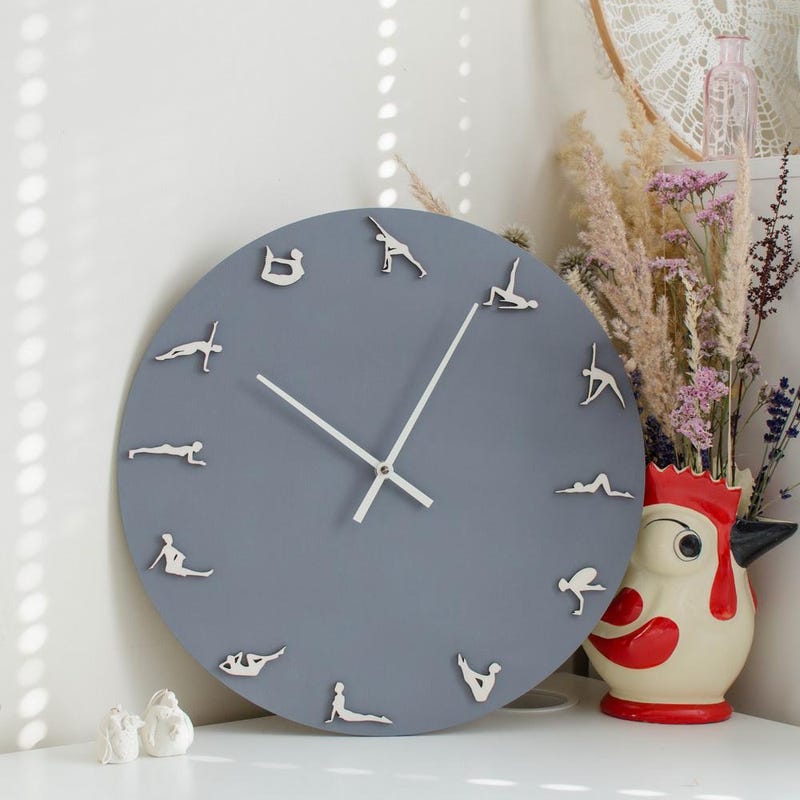 Clock Wall Pilates - Etsy UK