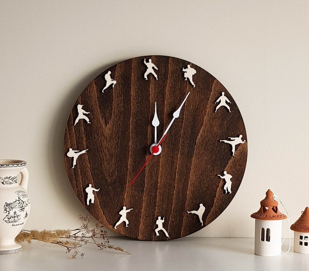Karate Taekwondo Clock Taekwondo Karate Decor Martial Arts - Etsy