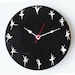 Ballet Wood Clock Wall Clock With Dancing Figures Ballerinas Ballerina ...