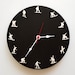 Snowboarding Wood Clock Wall Clock With Snowboarders - Etsy