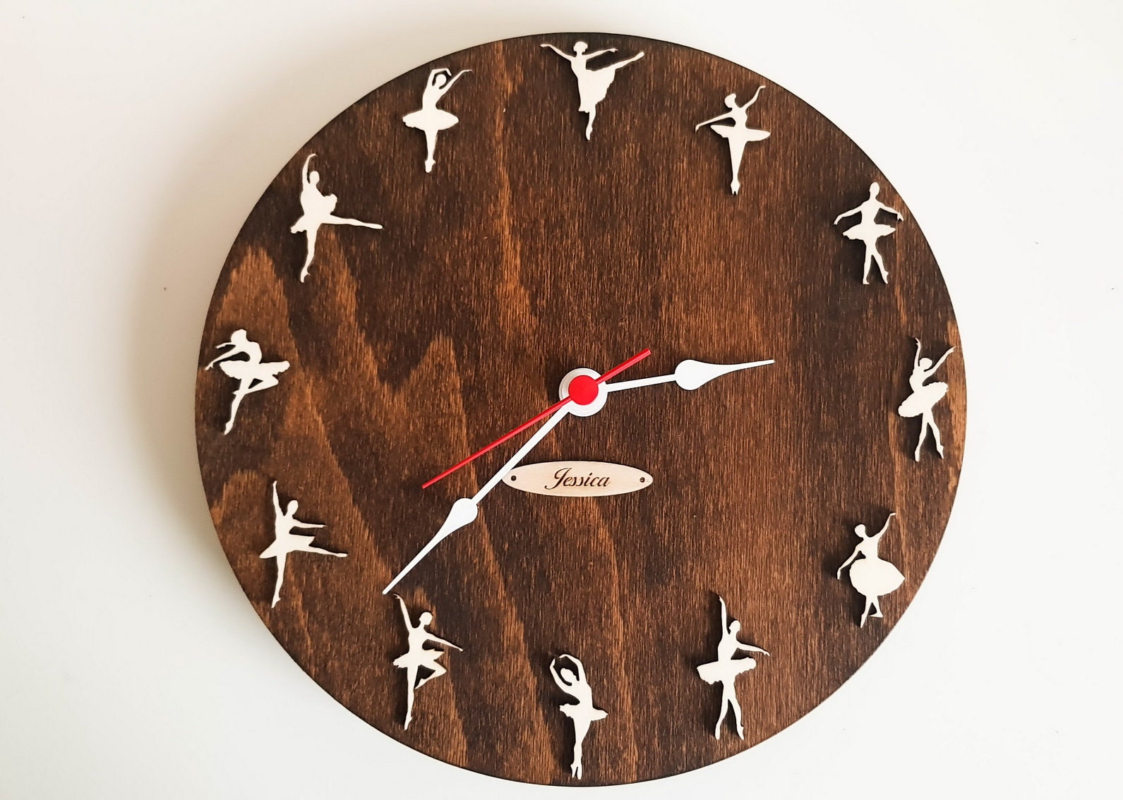 Africa Animal Wall Clock Safari Wood Clock Giraffe Elephant - Etsy