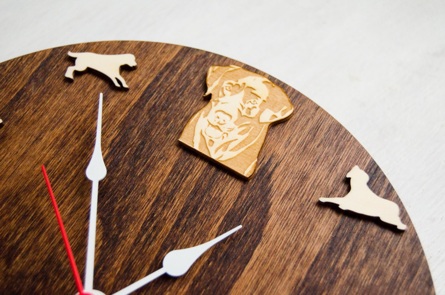 Labrador Portrait Wood Clock Family Dog Love Labrador Art | Etsy