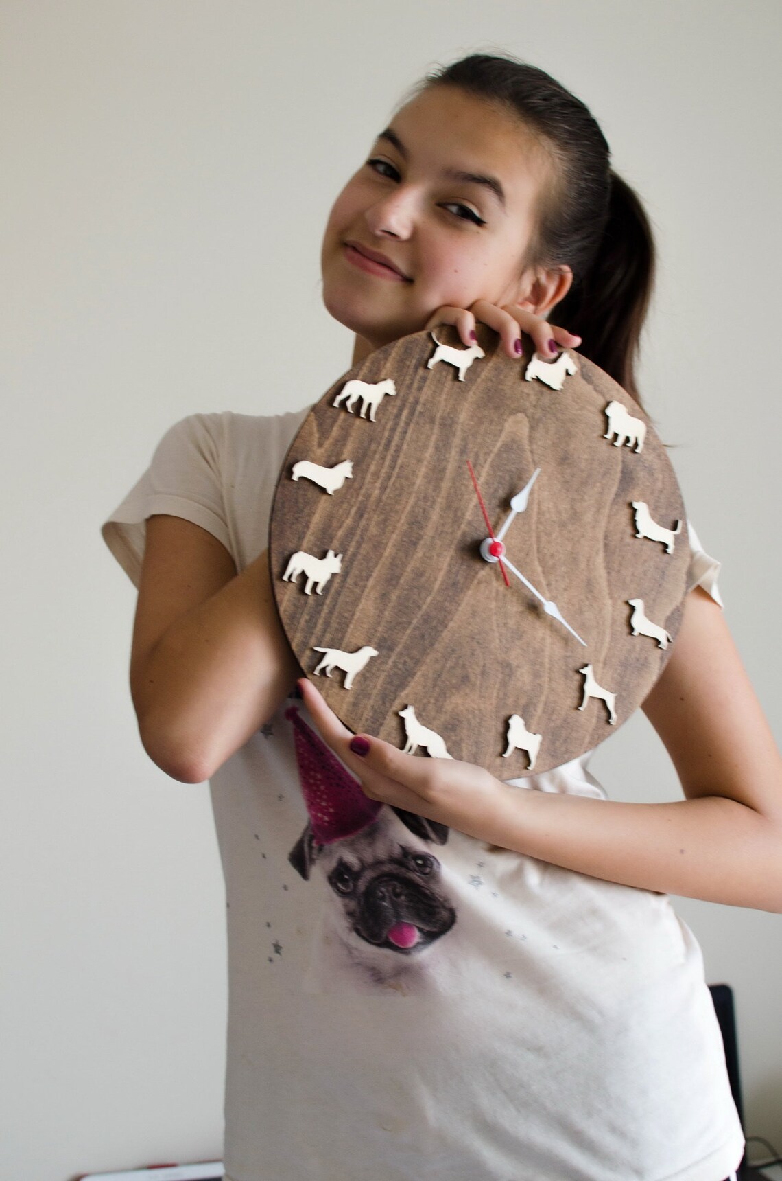 Wooden Dog Breed Wall Clock | Pet Lover Gift | Vet Clinic Decor - Etsy