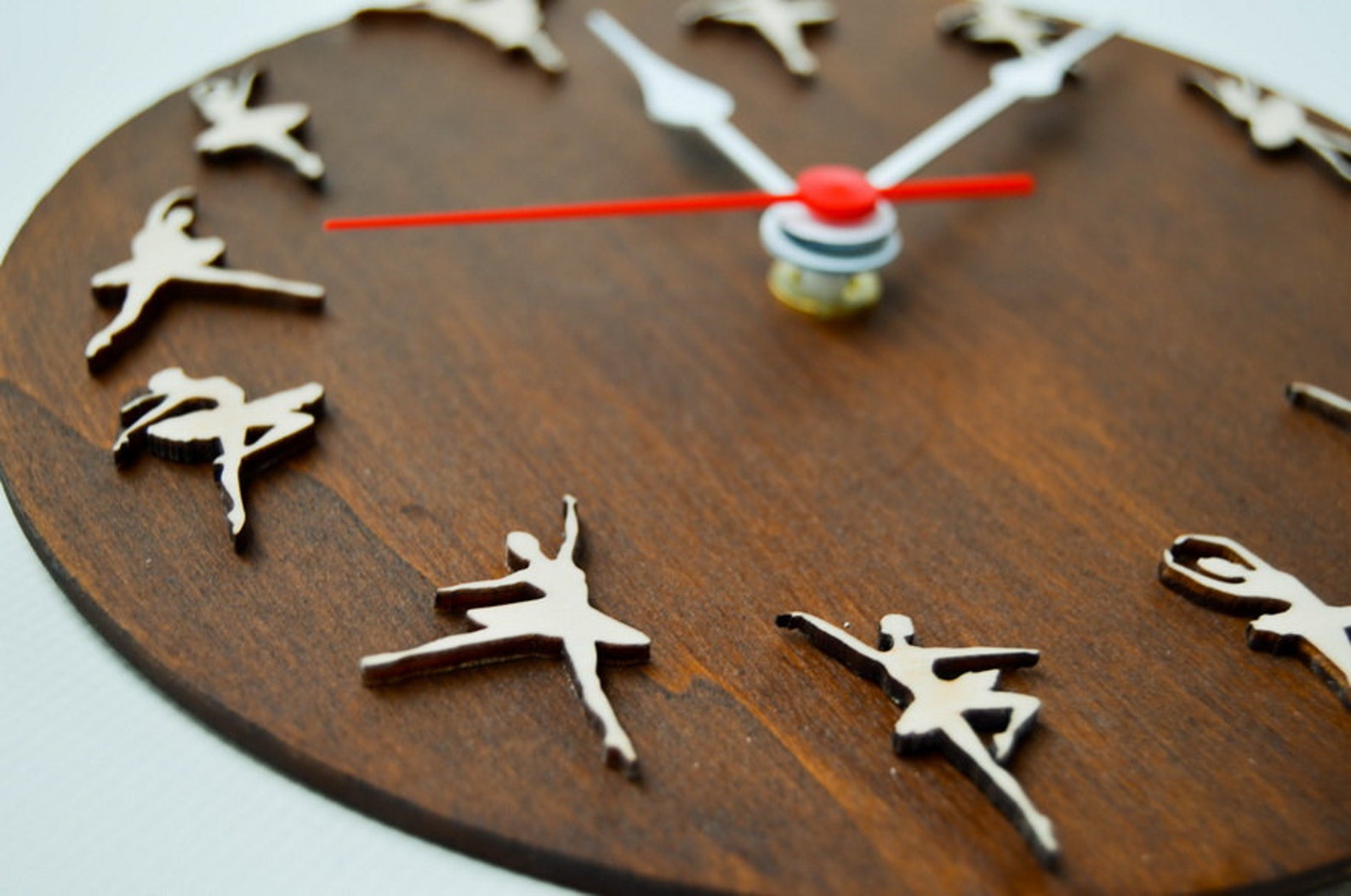 Ballet Wood Clock Wall Clock With Dancing Figures Ballerinas | Etsy
