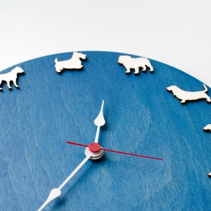 Dog Clock With Different Breeds Set1 | Dog Family Gift | Pet Lovers ...