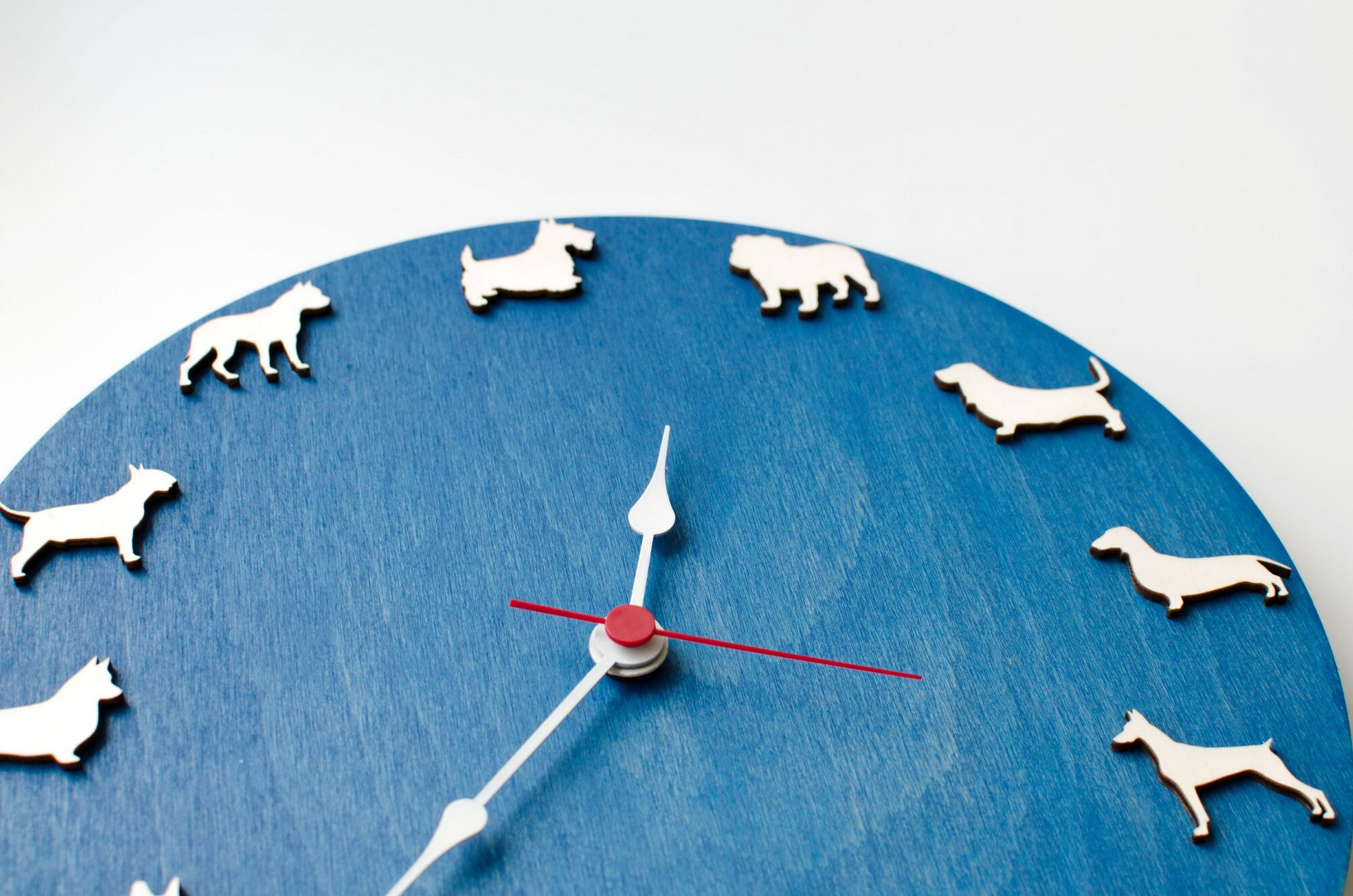 Handmade Wooden Dog Breed Clock – Personalized Pet Lover Gift - Etsy