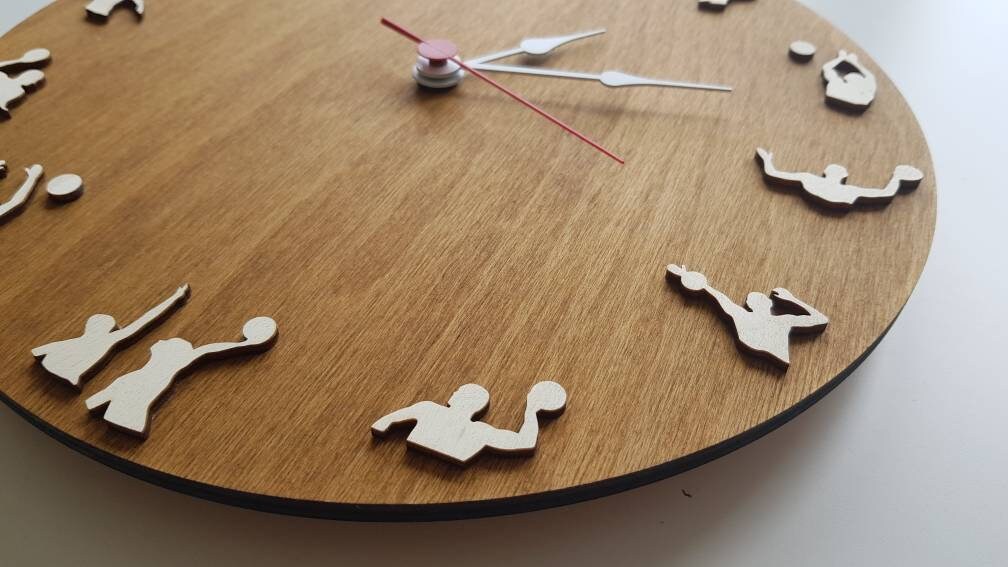 Water Polo Clock Home Sport Decor Water Polo Art Wall | Etsy