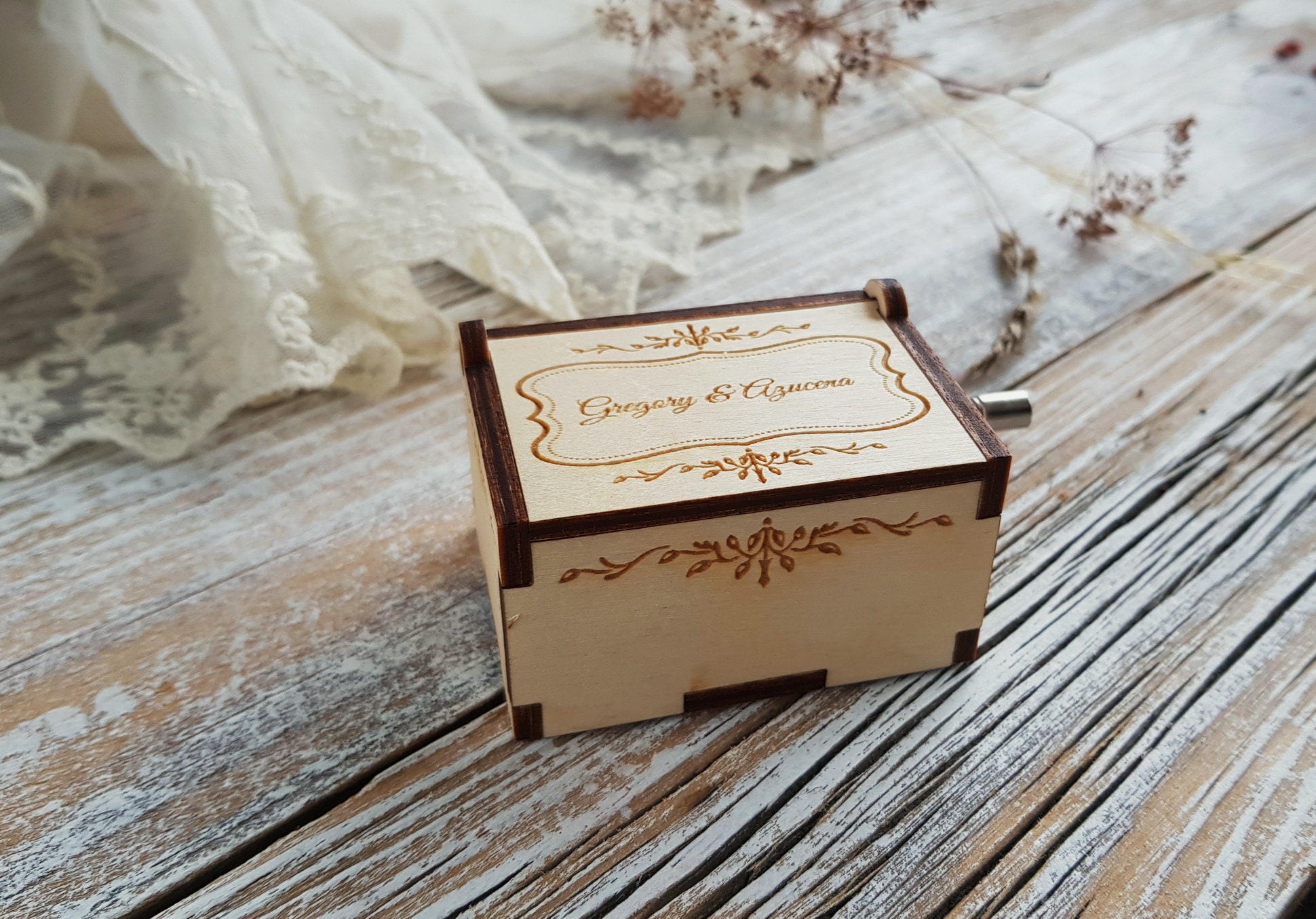 Personalized Music Box Gift for Love Couple Anniversary Music | Etsy