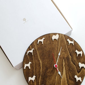 Beagle Dog Clock Beagle Portrait Clock Gift for Dog Lovers Wood Wall ...