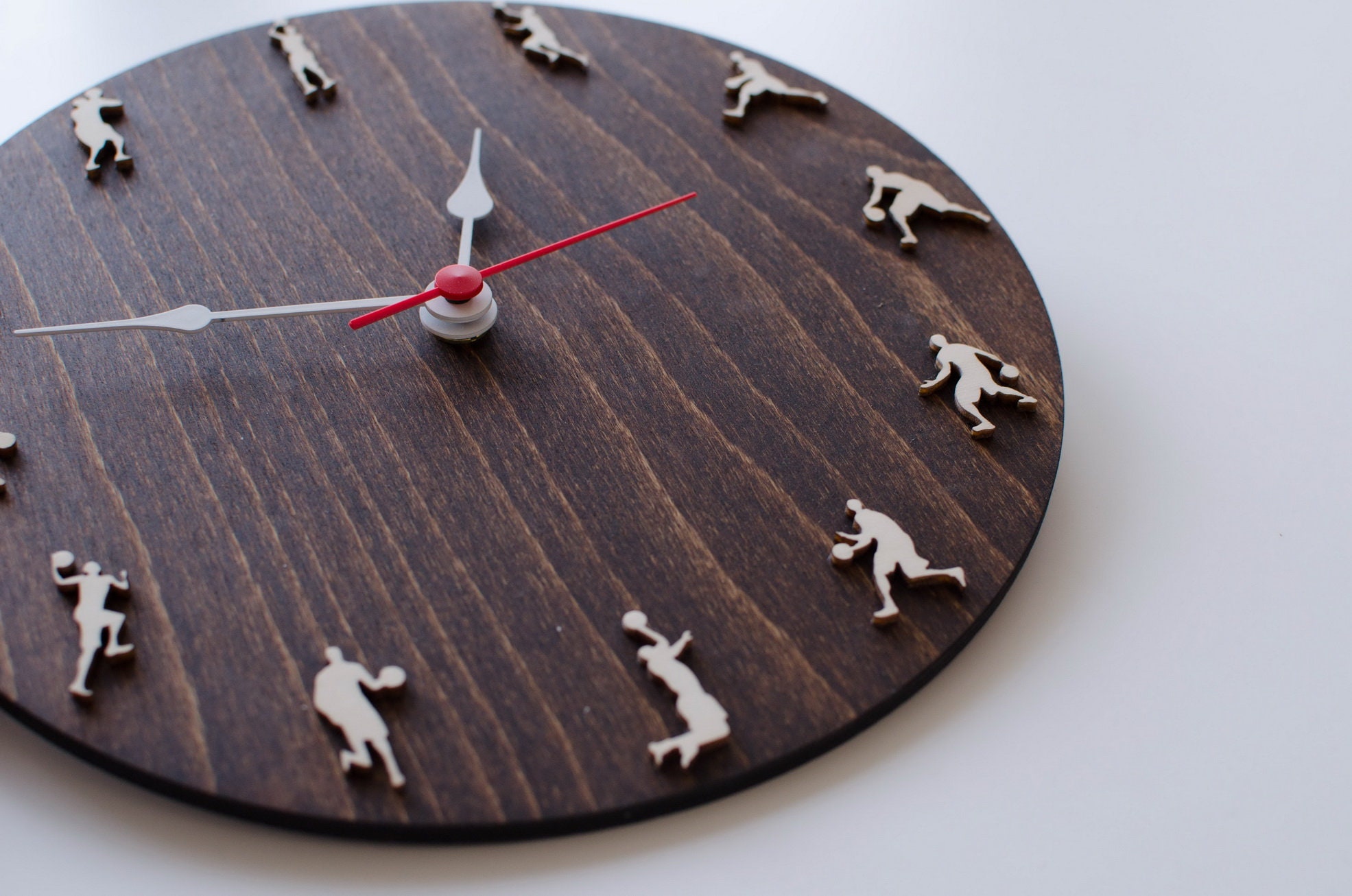 Basketball clock sport gift for sportsmen home decor wood | Etsy