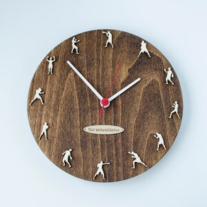 Boxing Clock, Wall Clock With Boxers, Martial Arts Home Decor, Gift for ...