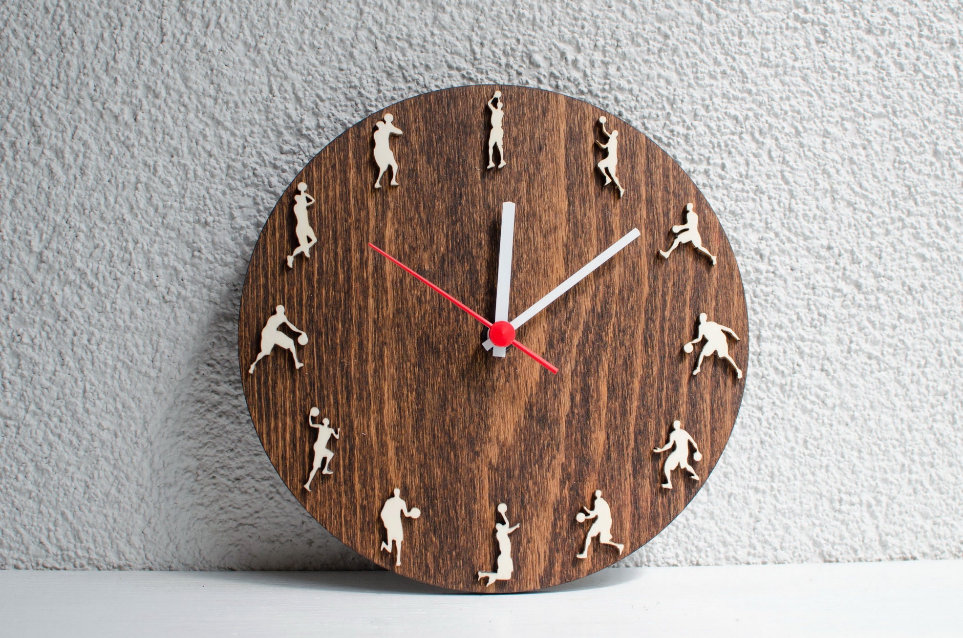 Basketball clock sport gift for sportsmen home decor wood | Etsy