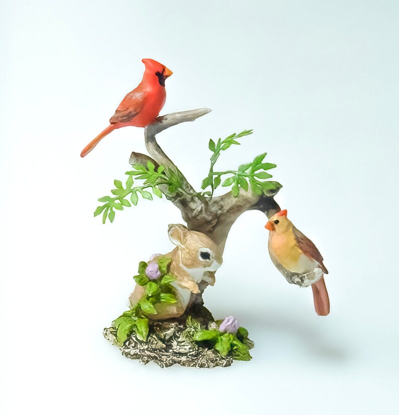 Cardinals and Bunny - Etsy
