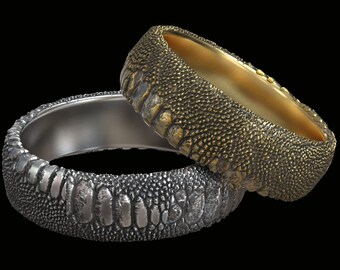 Snake Skin Ring - Etsy