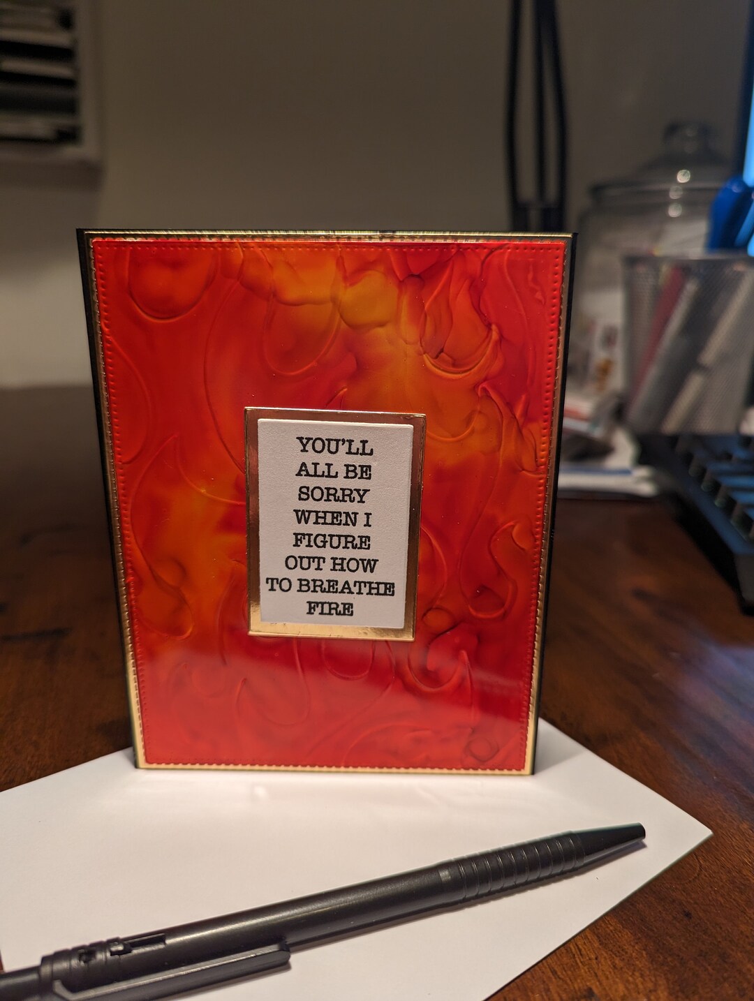 Breate Fire Card - Etsy