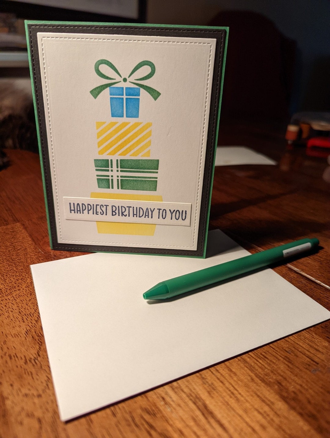 Stack of Presents Card - Etsy