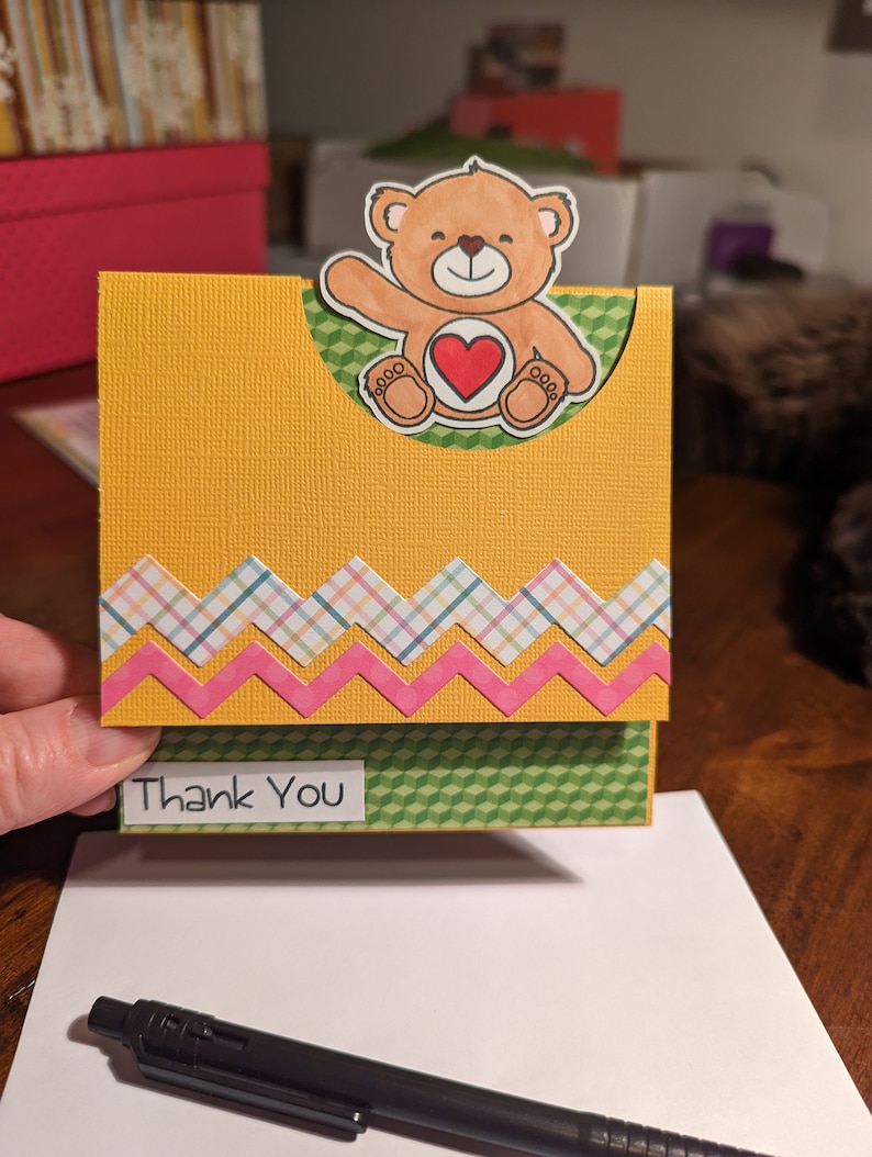 Thank You Care Bear Card - Etsy