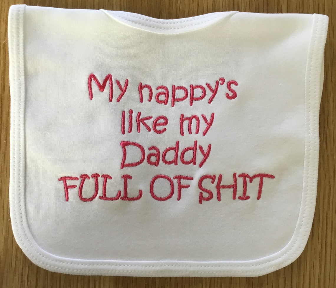 Funny Fun Personalised Baby Bib Custom Embroidered Bib | Etsy