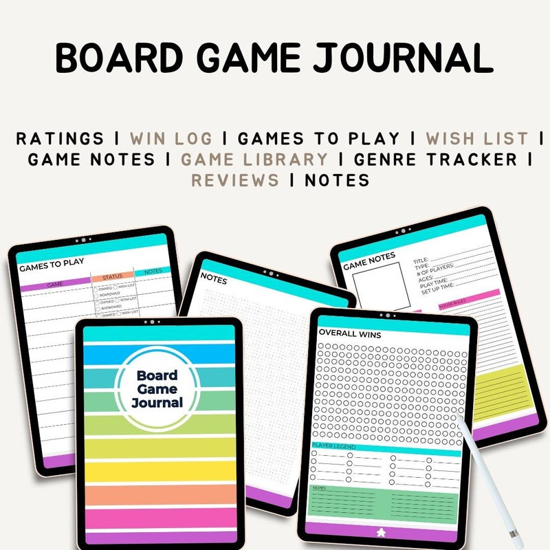 Game Board Journals - Etsy