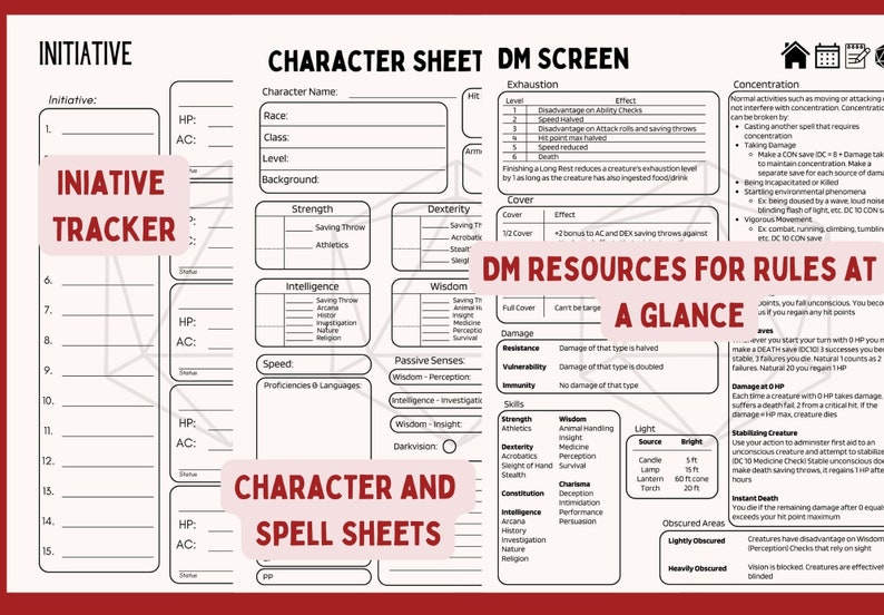 EXPANDED 9 Colors Digital D&D Campaign Journal, Dungeon Master Journal ...