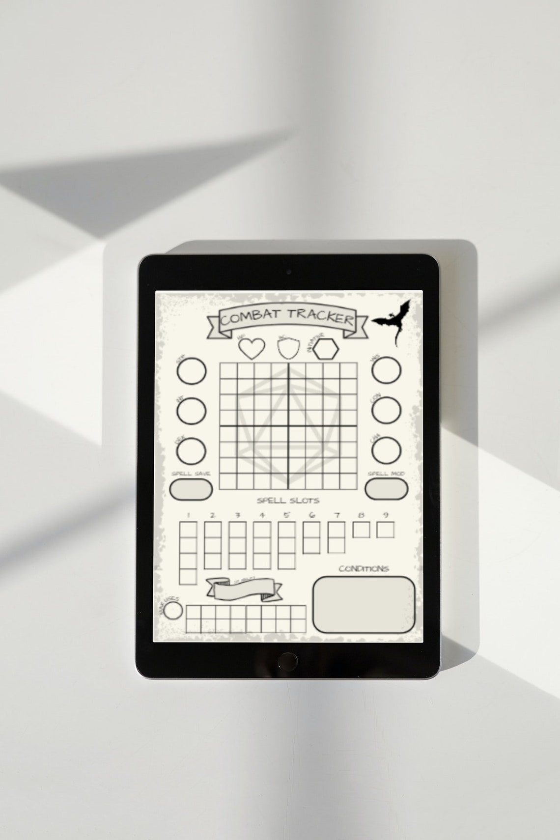 Digital D&D RPG Combat Tracker Digital Download 5 Colorways - Etsy