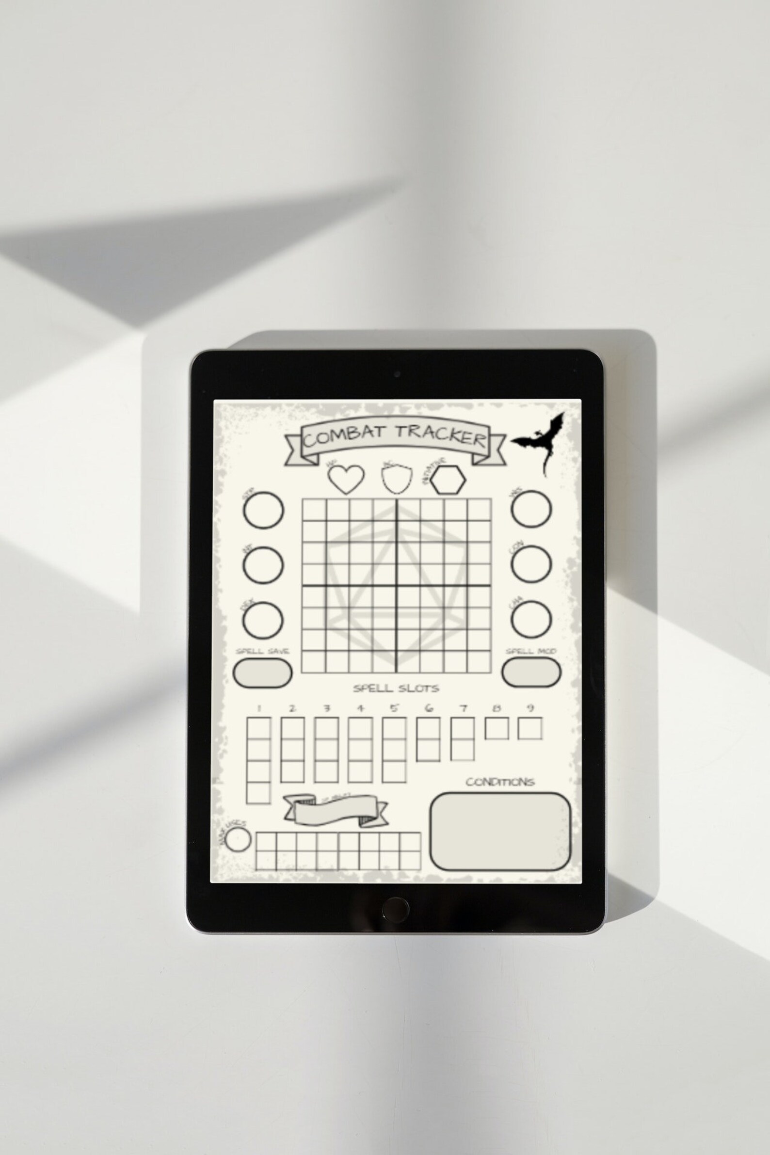 Digital D&D RPG Combat Tracker Digital Download 5 Colorways - Etsy