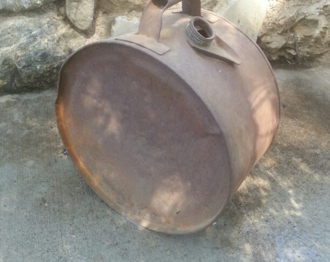 Antique, 1920's St. Louis Can Co. 5 Gallon Rocker Oil Can, Galvanized ...