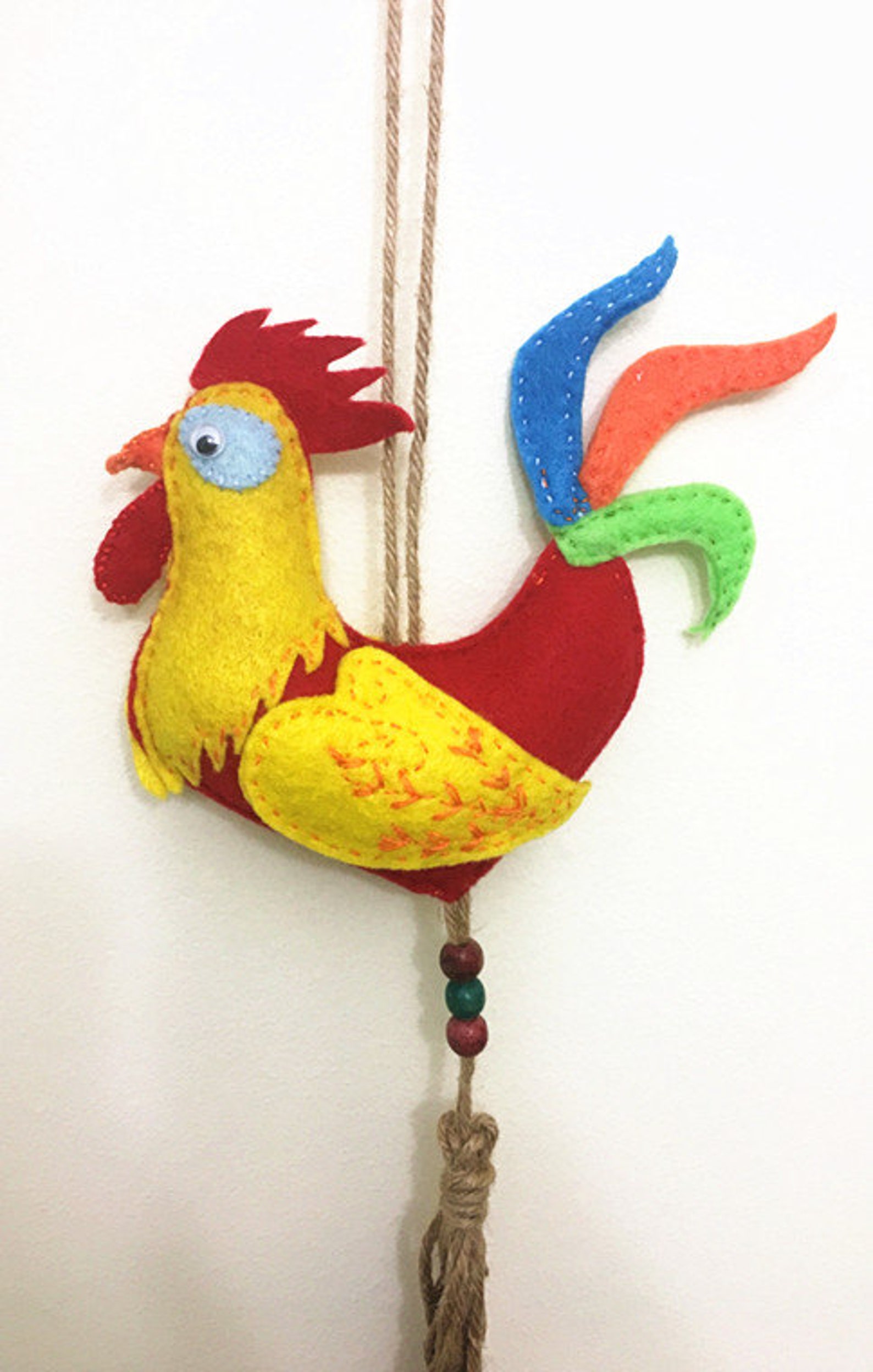 Easter Sale—stuffed Felt Rooster Toy,felt Chicken,chicken Felt Doll ...