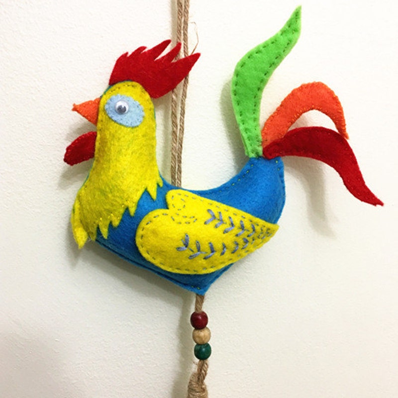 Felt Rooster - Etsy