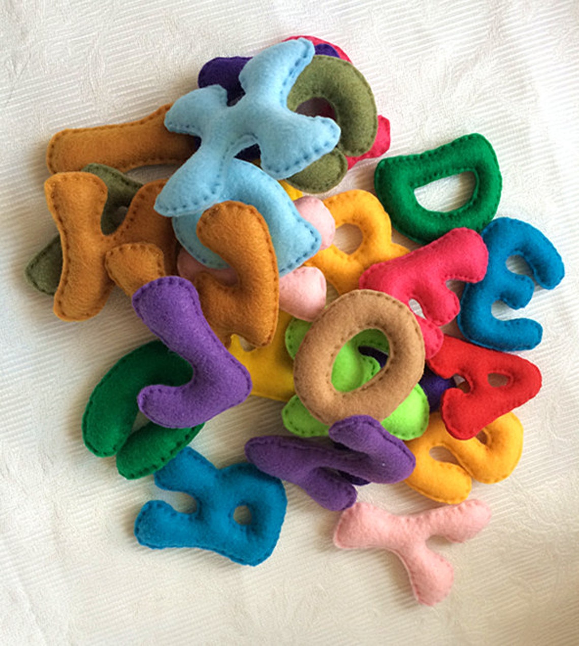 Easter Salecolorful Felt Alphabet for Kids, Felt Stuffed Alphabet ...