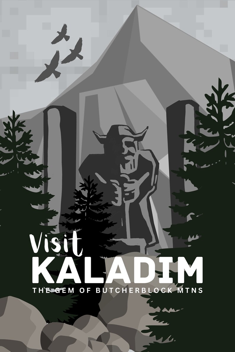 Visit Kaladim Poster - Etsy