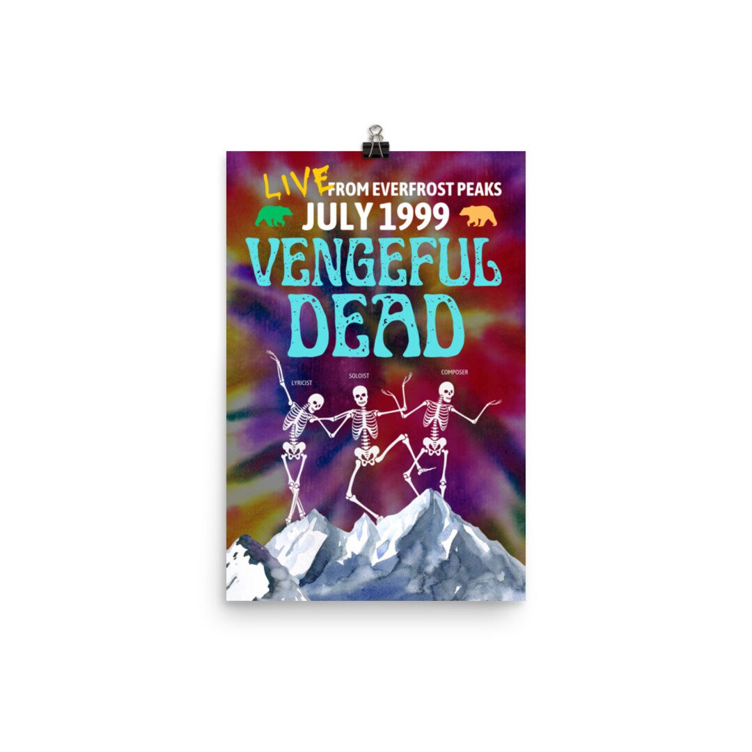 The Vengeful Dead Concert Poster - Etsy