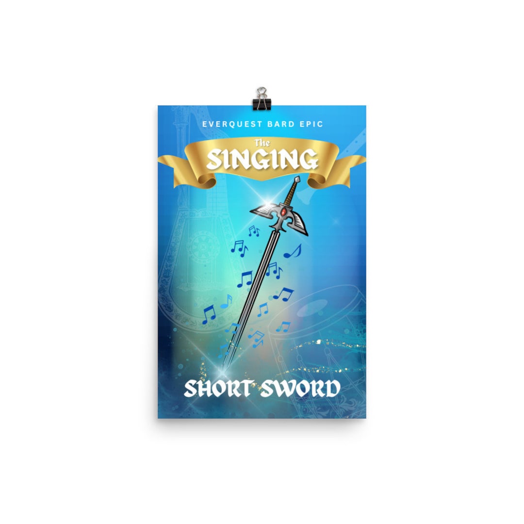 Everquest Fan Art - Bard Epic Poster - Etsy