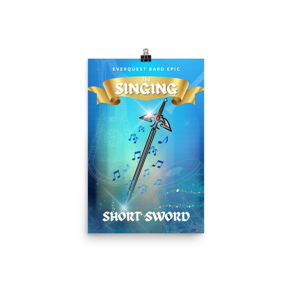 Everquest Fan Art - Bard Epic Poster - Etsy