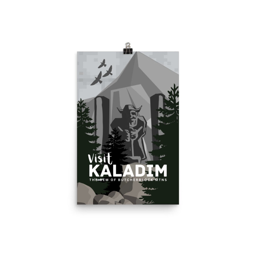 Visit Kaladim Poster - Etsy