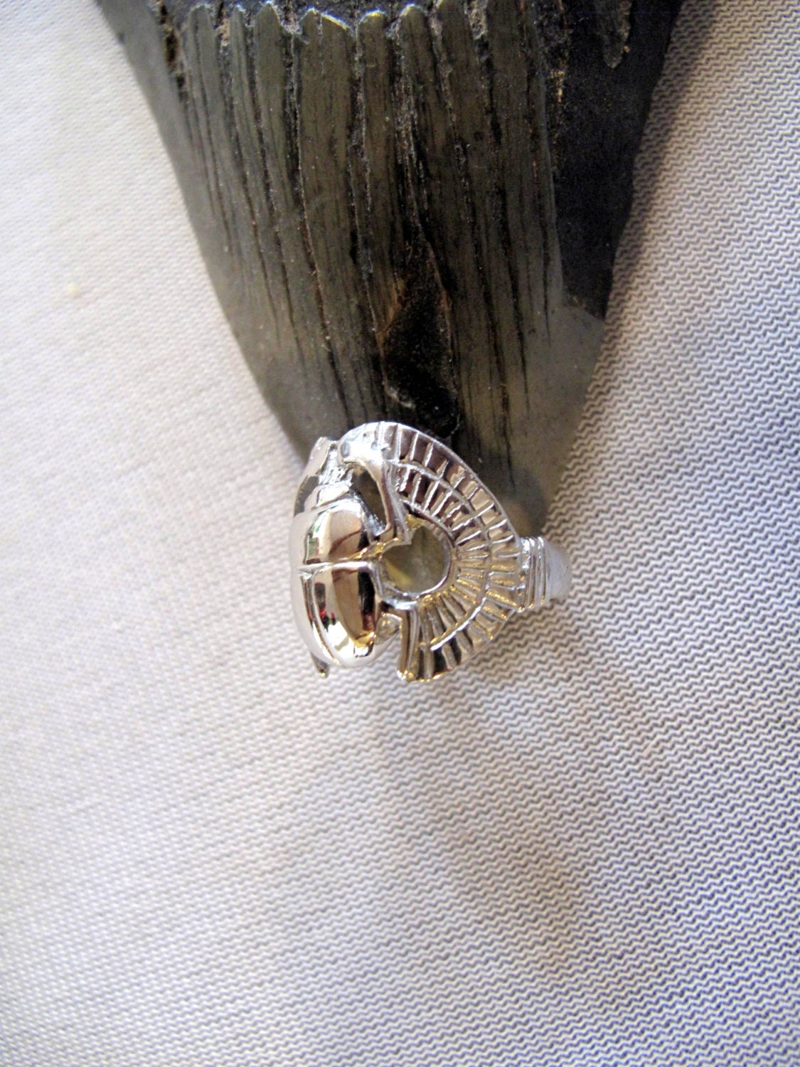 Scarab Ring Sterling Silver - Etsy