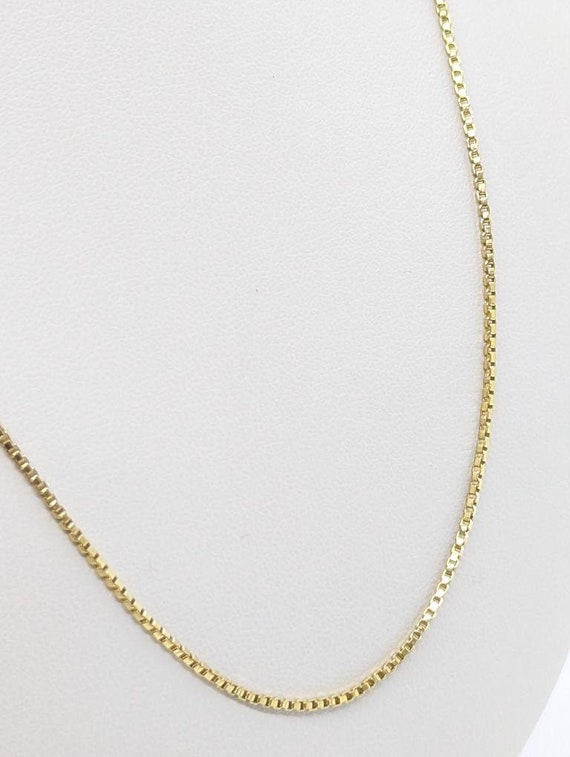 21" 14K Yellow Gold Plain Simple Traditional Elegant … - Gem