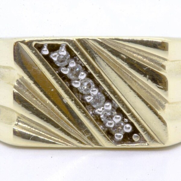 Flat Diamond Ring - Etsy