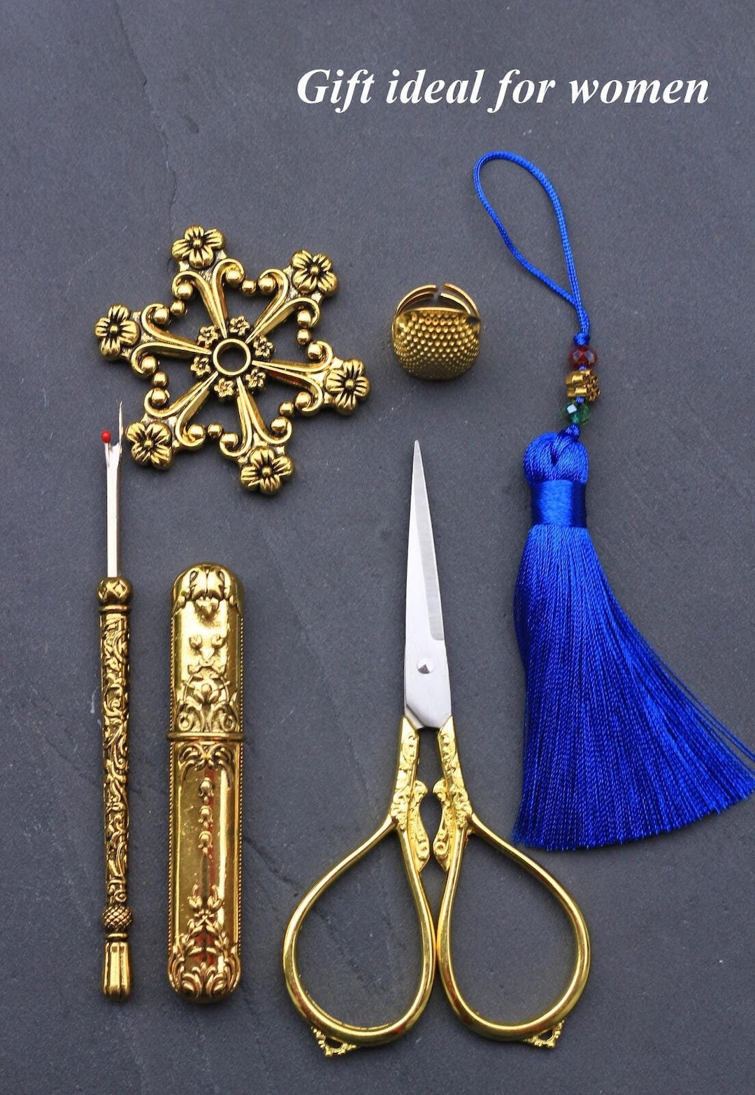 Set "spécial Broderie Luxe"- Doré/jaune- Set D'outils/broderie ...