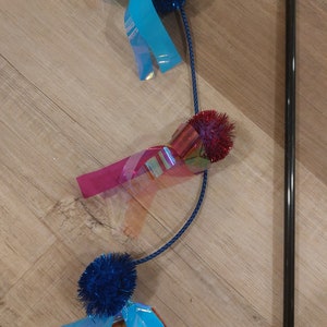 3 Crinkle Pom Pom Tuff Kitty Puff Sparkle Ball Cat Wand 3 - Etsy
