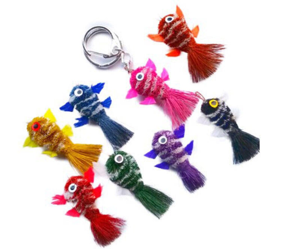 Clownfish Keychain Fish Keychain - Etsy