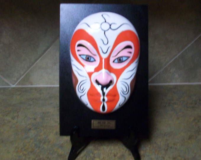 Sun Wukong Opera Mask Vintage Handmade Mask of Sichuan Opera Wall Mask ...