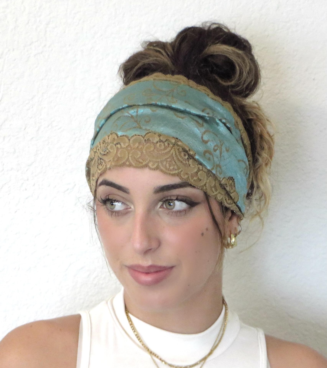 Lace Tube Headband, Fancy Lace Headcover, Lace Headband, Lace Head Wrap ...