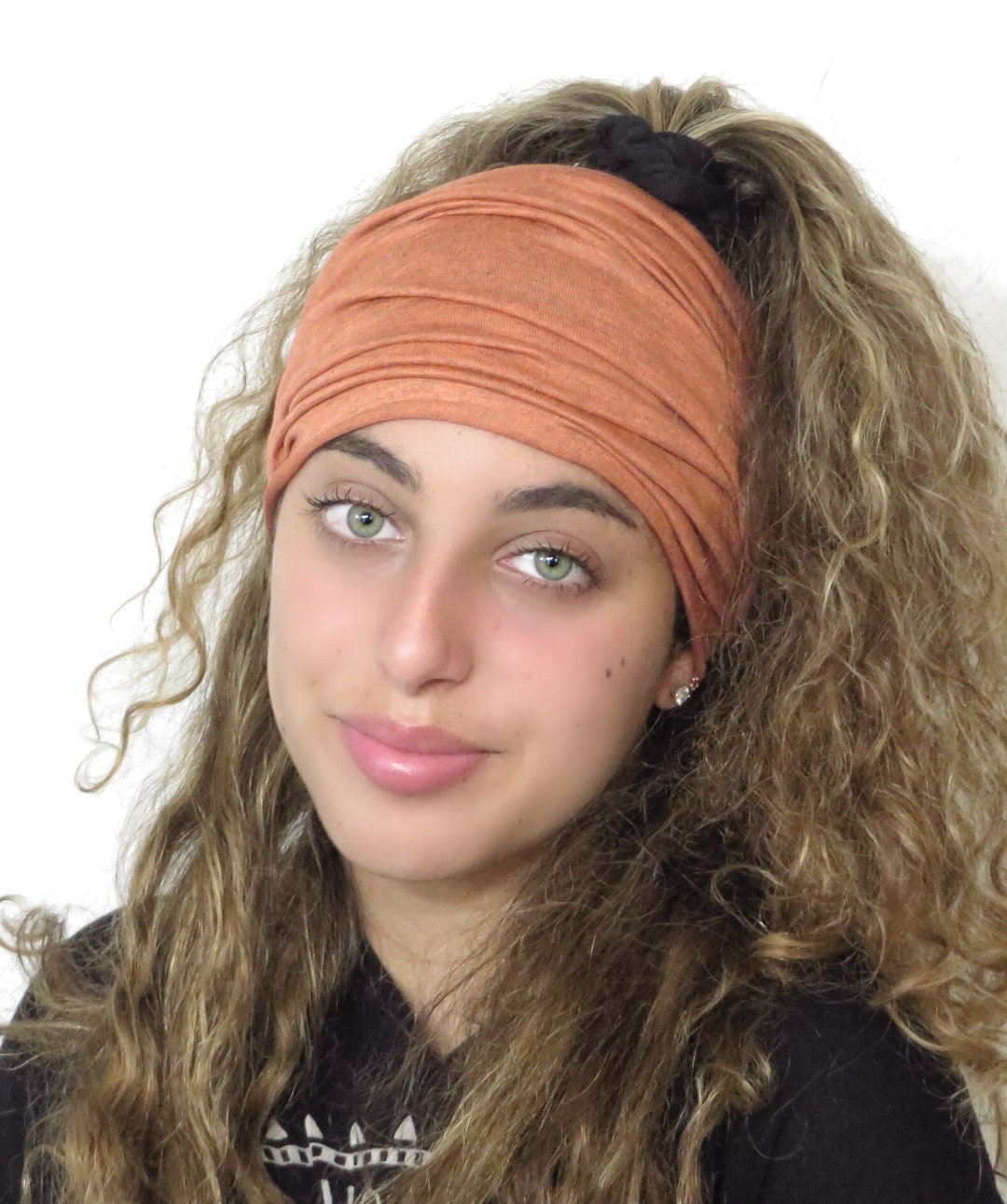 Boho Headband, Extra Wide Headband, Yoga Headband, Scrunch Headband ...