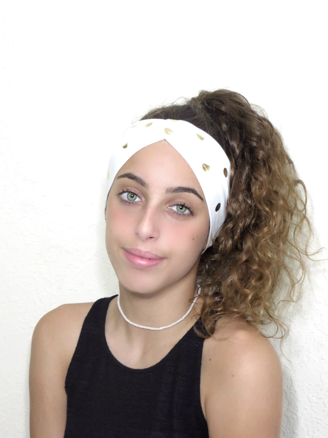 Dots Twist Headband Turban Headband Yoga Headband Women Headband