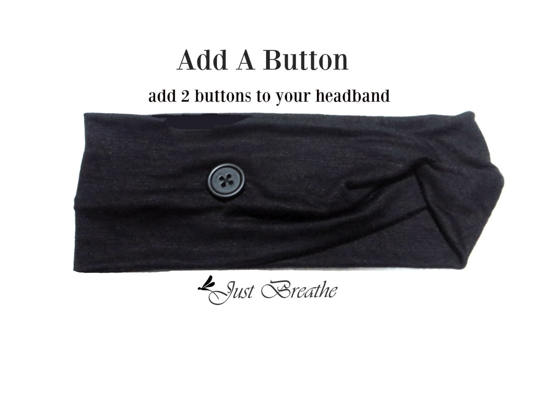 Add A Button, Headband Button, Add A Button Headband, Headband With ...