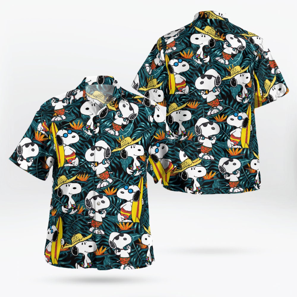 Tropical Snoopy Summer Time Hawaiian Shirt Summer Aloha Shirt sold by ...