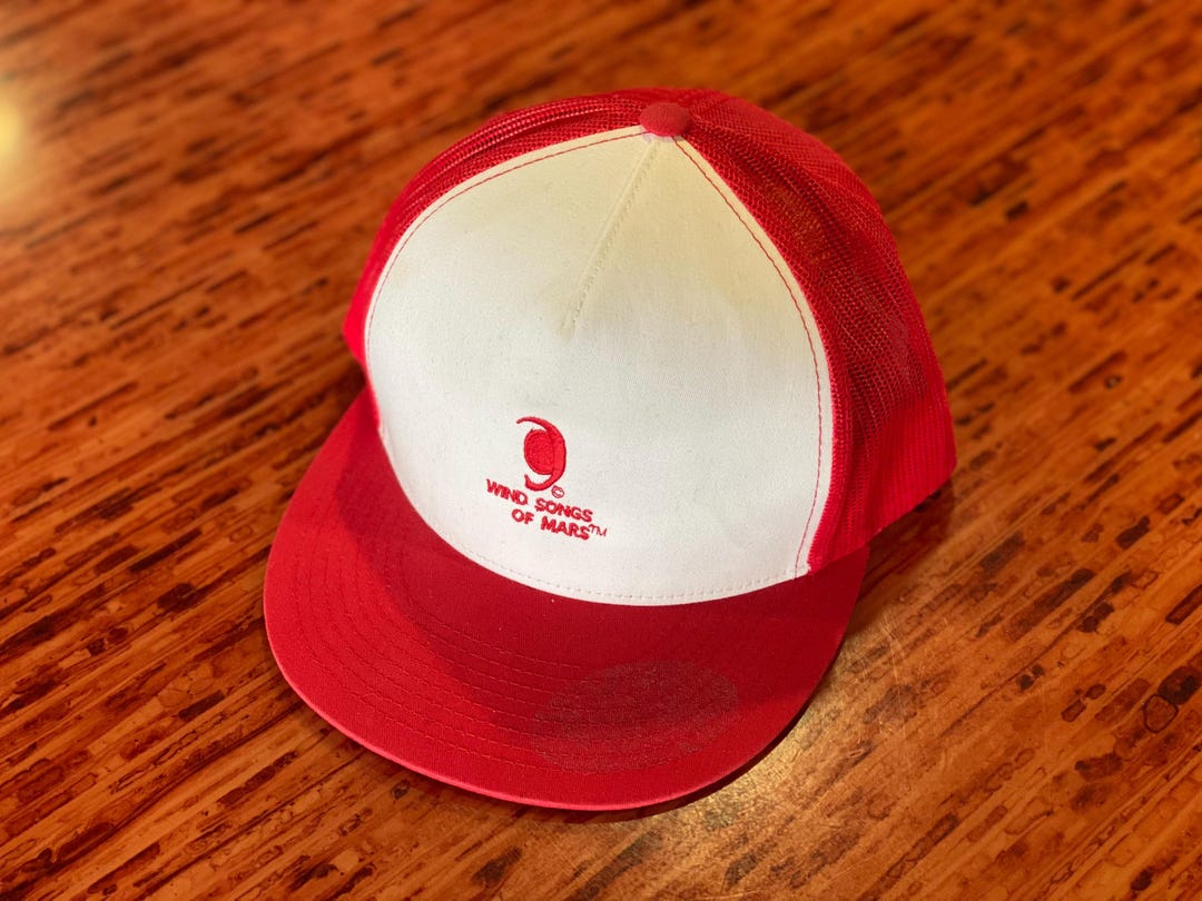 WSOM Mesh Embroidered Trucker Cap RED - Etsy
